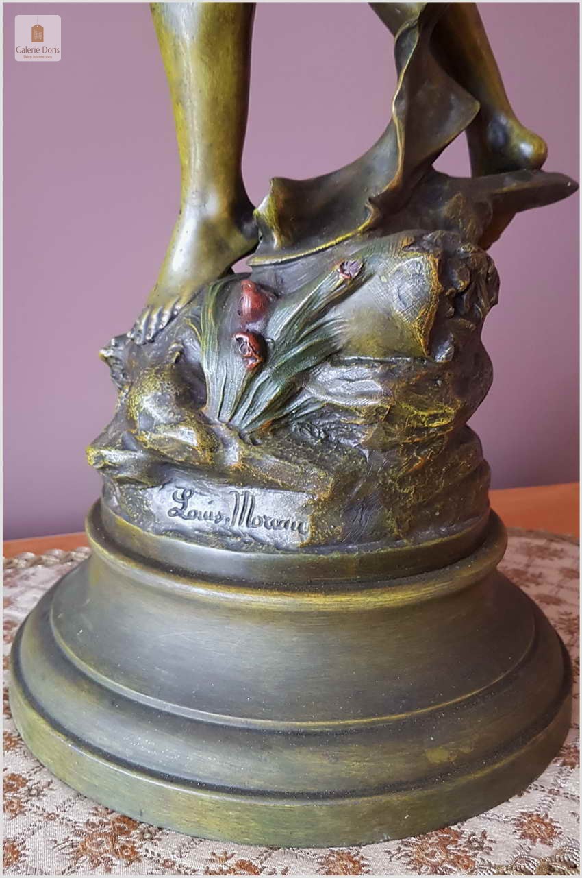 UNIKAT W SKLEPIE! DUŻA METROWA FIGURA W/G LOUIS AUGUSTE MOREAU XIXw ...