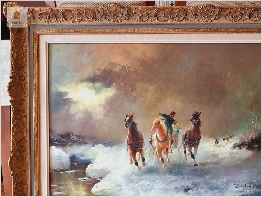 Atak wilków na trojkę - Michael Borbely *1923 | Galerie Doris
