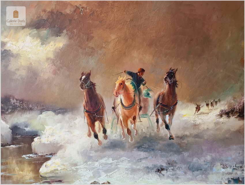 Atak wilków na trojkę - Michael Borbely *1923 | Galerie Doris