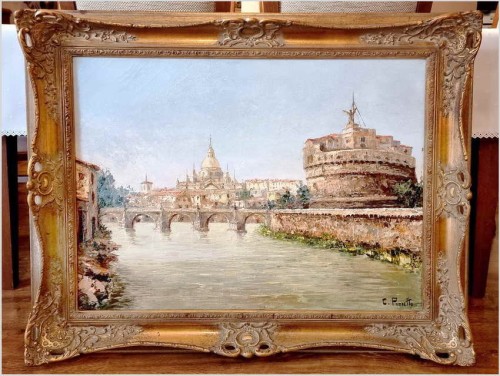 Tybr oraz Bazylika Świętego Piotra - Constantino PROIETTO (1910-1979 ...